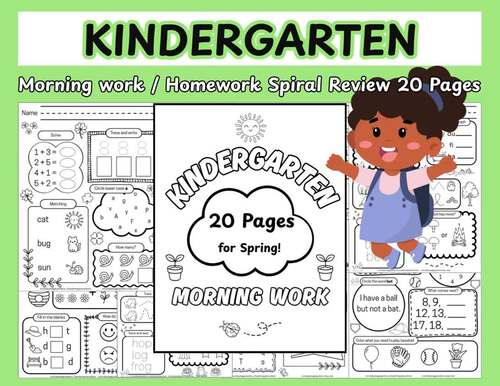 Kindergarten Worksheets - Printable - Morning Work - Homework ...