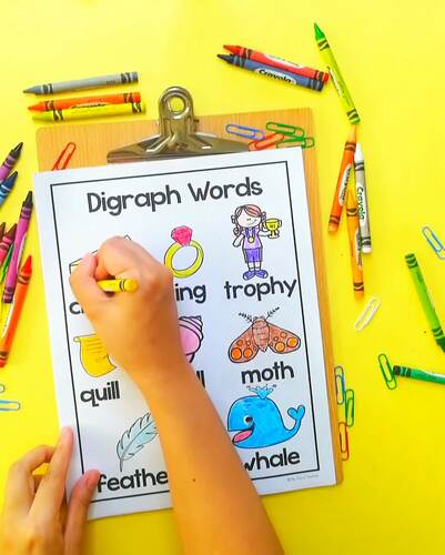Digraph Coloring Pages by The Joy in Teaching | TPT