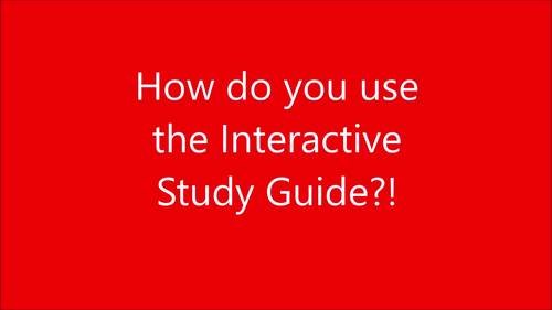TEST PREP Digital Interactive Study Guide Any subject GOOGLE SLIDES