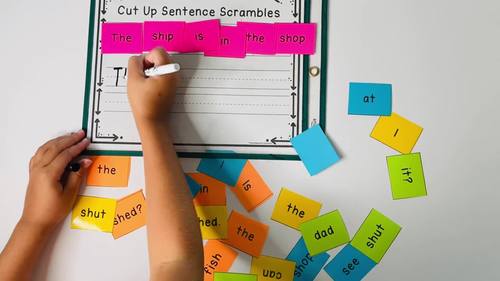 Digraph Sentence Scrambles by Happy Reading With Katie | TpT