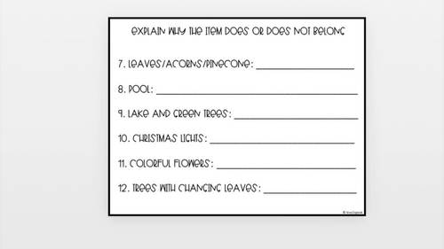 Describing Fall with Real Pictures by love2speak | TPT