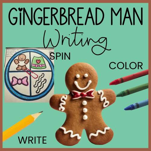 Gingerbread Man Writing Activity | Kindergarten Early Writing Skills