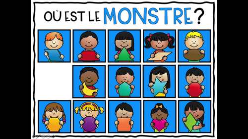French Virtual Vocabulary Games - Où est le MONSTRE? by Fun in French ...