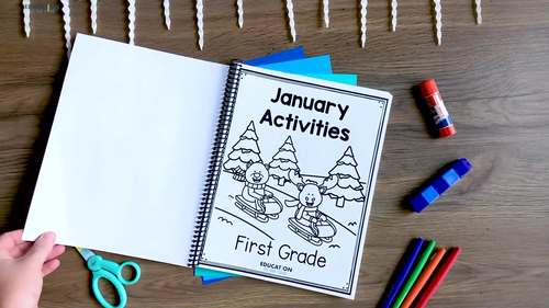 January No Prep Activities Packet for First (MLK & Martin Luther King Jr)