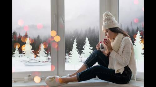 Christmas SVG Pine Tree Clipart Design Decorative Elements set 1