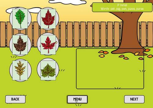 Fall Articulation - Early Articulation Leaves Theme BOOM by SLP Happy Hour