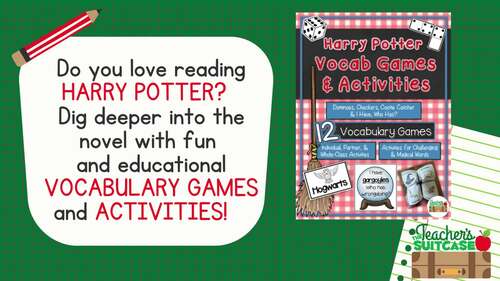 Harry Potter and the Sorcerer's Stone {12 Fun Vocabulary Games ...