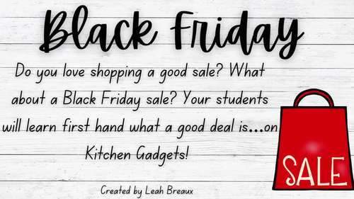 Black Friday Math | Word Problems and Activities by LB Home Education