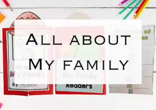 All about my Family Lapbook | Family Members Activities by Ms Herraiz