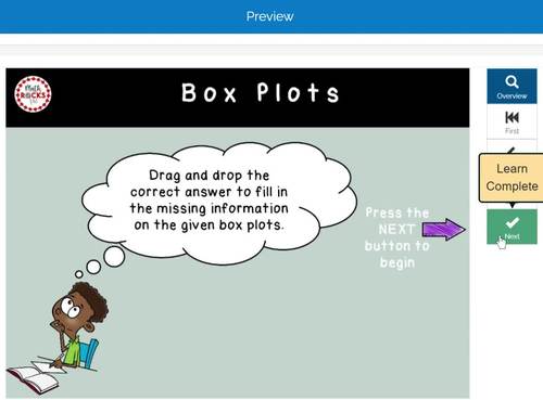 Box and Whisker Plots Digital Boom Cards™| Statistics | Data Sets |Math ...