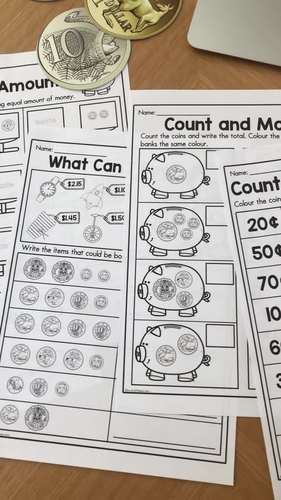 Australian Money Bundle | Posters | Digital and Printable Worksheets