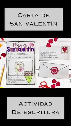 Valentine's Day Writing Activity in Spanish | Carta de San Valentín ...