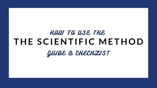 Scientific Method Steps and Checklist Presentation for 5th Grade