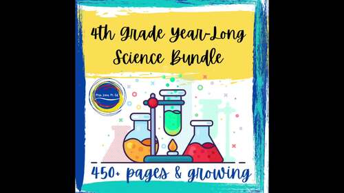 4th Grade Florida B.E.S.T. Science Growing Year Long Bundle 450+ Pages