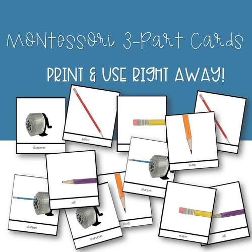 Pencil Themed Vocabulary Activity Pack by Lovely Little Communicators