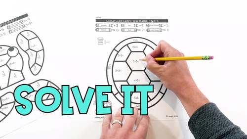 End of Year Activities l Summer Sea Turtle Craft l Addition and Subtraction