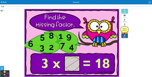 BOOM™ Cards: Multiplication Facts x3 (missing factors) by GroovyGarden