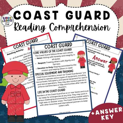 Coast Guard Reading Comprehension | U.S. Armed Forces Social Studies ...
