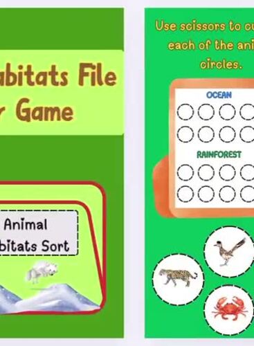 Animal Habitats Sort | File Folder Game for Science Centers by ...