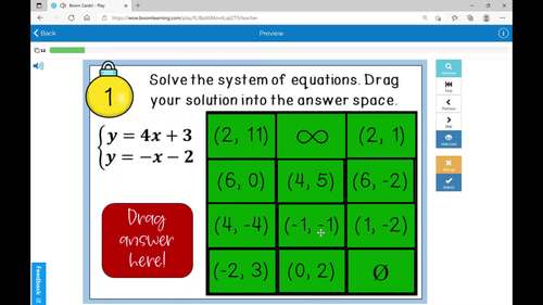Systems of Equations Boom Cards - Christmas / Holiday Theme | TPT