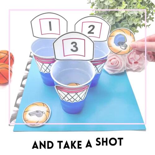 Basketball Counting Syllables Literacy Games - Sports Literacy Centers ...