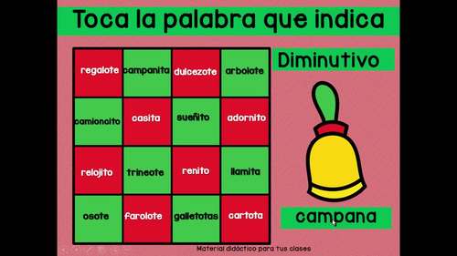 Aumentativos y diminutivos en Navidad | PowerPoint| Spanish Resources