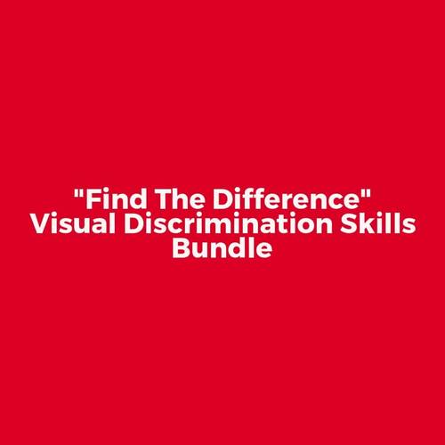 Visual Discrimination Skills Practice Bundle by File Folder Heaven