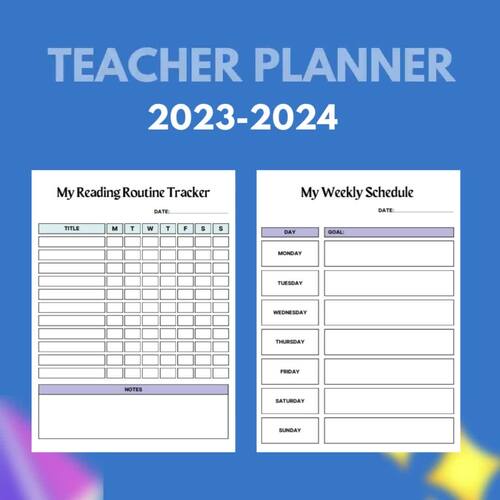 teacher planner 2023-2024-printable & editable Lesson Binder | TPT