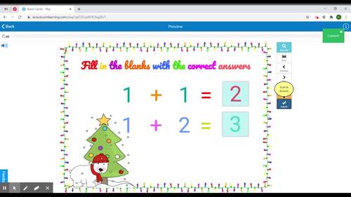 Doubles and Doubles Plus 1 (Within 20) Christmas Boom Cards Digital ...