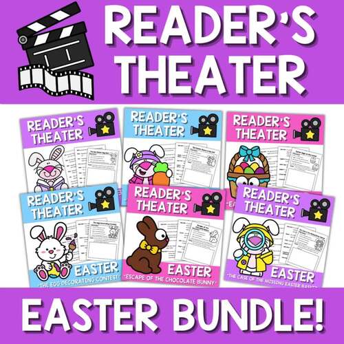Easter Readers Theater Activities Bundle | Fun ELA Skits Plays Scripts ...