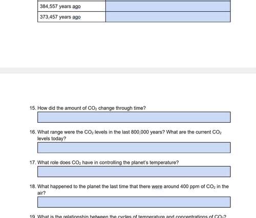 NOVA Polar Ice Core CO₂ Activity for High School Environmental Science
