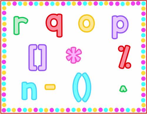 Printable Bright Colorful Bulletin Board Letters, Large Alphabet ...
