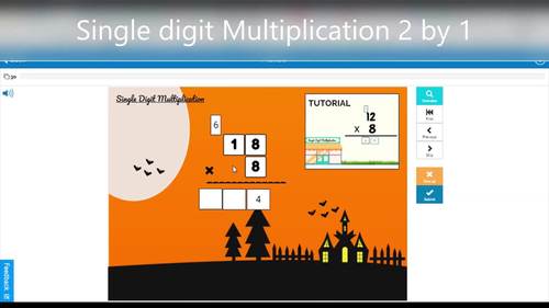 Long Division 2 digit by 1 digit Boom Cards Halloween by Language Forum