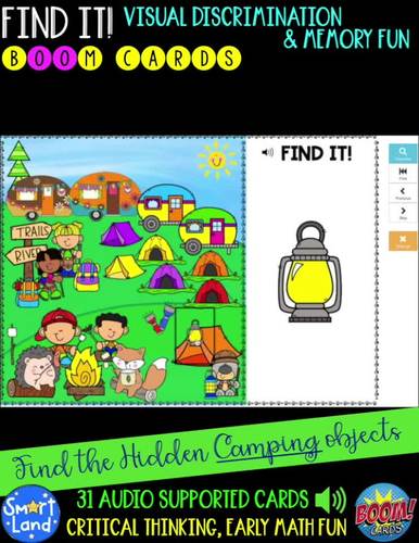 Find it Visual Discrimination digital cards | Camping by Smart Land ...