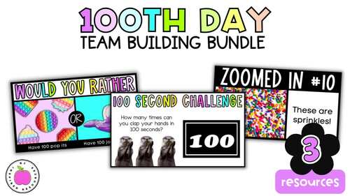 100th Day of School Digital Activities and Games Bundle | TPT
