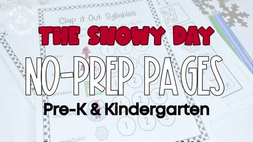 The Snowy Day No-Prep Activities by Beyond the Playroom | TPT