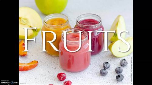 French Fruits & Nuts Comprehensible Input Vocabulary Culture Images No Prep