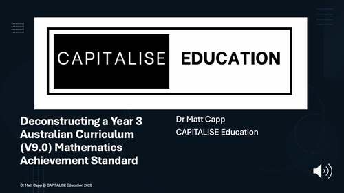 Deconstructing The Australian Curriculum to create assessment tasks