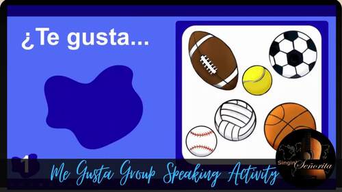 Me Gusta Group Speaking Activity by SinginSeñorita | TPT