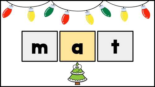 Christmas CVC Digital Phonics BUNDLE | Short Vowel Phonics by Primary MG