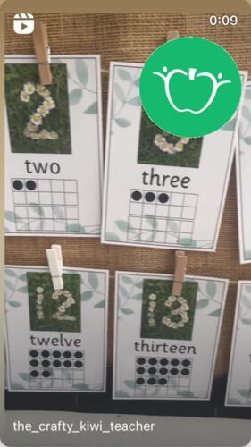 Daisy numbers with ten frames maths mastery by The Crafty Kiwi Teacher