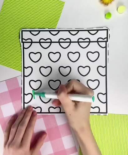 Valentines Day Craft Build a Gift Box February Craftivity No Prep Art ...