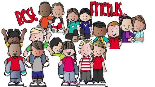 Best Friends clip art Set 2 kids clip art buddies clip art COLORED Version