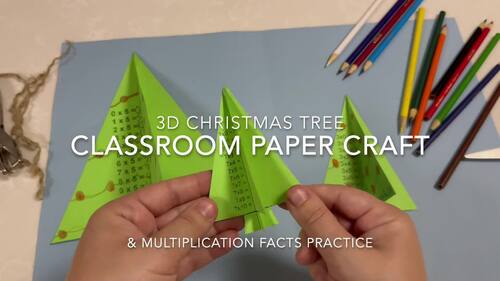 Christmas Tree Paper Crafts | Ornaments or Bulletin Board | Math ...
