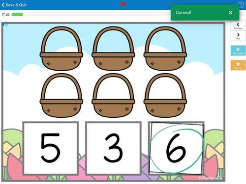 Counting 1-20 Easter Digital Boom Cards™ by Planning in PJs | TPT
