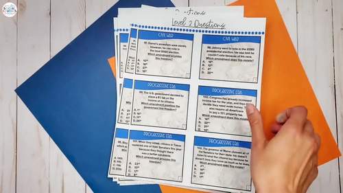 Amendments | 1-27 | Review Game | Test Prep | Use with Most Board Games