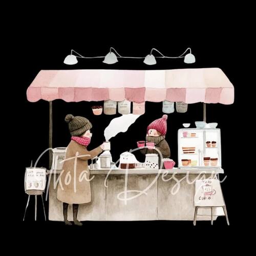 Christmas Ice Skating Rink Clipart by Ikota Design | TPT