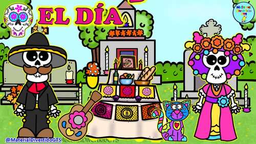 EL DÍA DE LOS MUERTOS - PPTX Interactivo (Material Ceremonial Tradicional)
