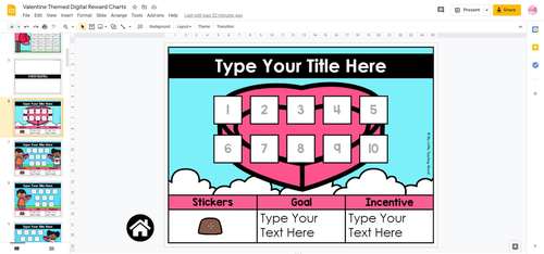 Valentine's Day Digital Reward Charts (Editable) by My Little Teaching ...