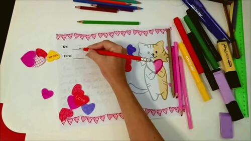Carta de San Valentín | Actividad de escritura by Spanish with Michi